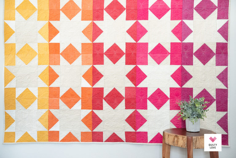Ombre Woven Star Fall Quilt - Quilty Love