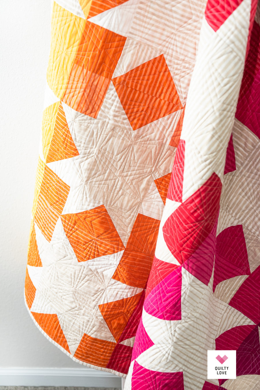 Ombre Woven Star Fall Quilt - Quilty Love