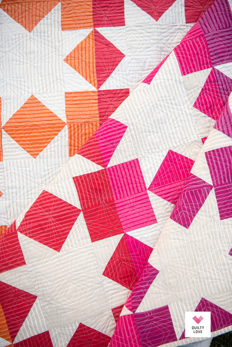 Ombre Woven Star Fall Quilt - Quilty Love