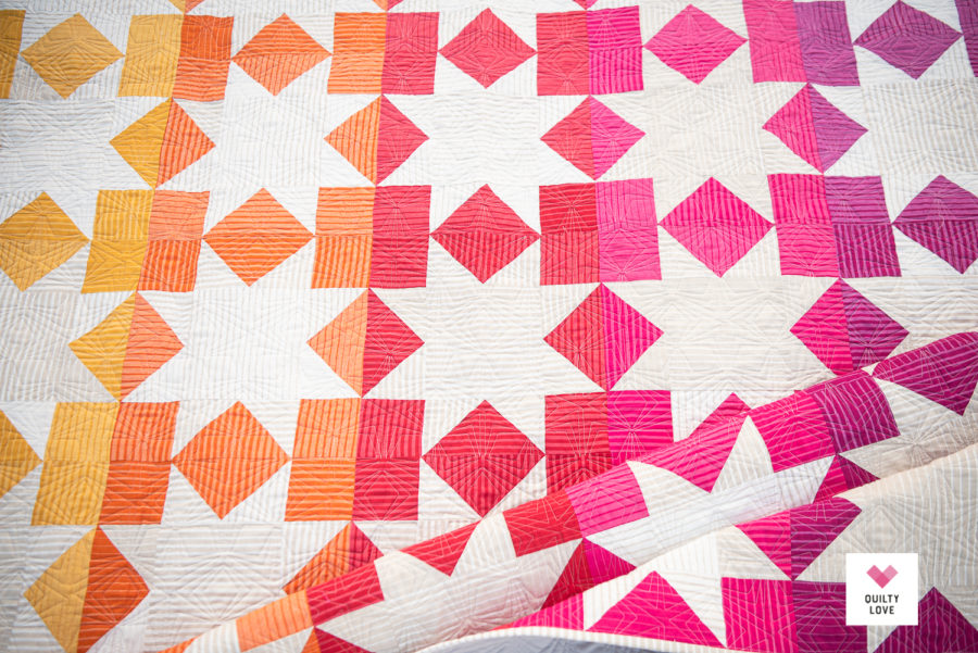 Ombre Woven Star Fall Quilt - Quilty Love