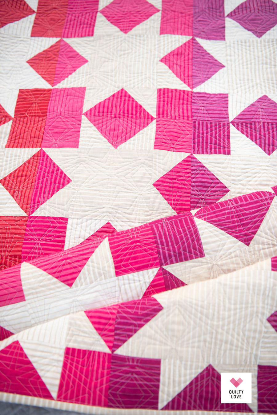 Ombre Woven Star Fall Quilt - Quilty Love