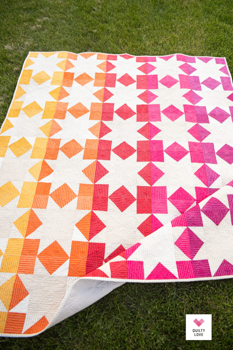 Ombre Woven Star Fall Quilt - Quilty Love