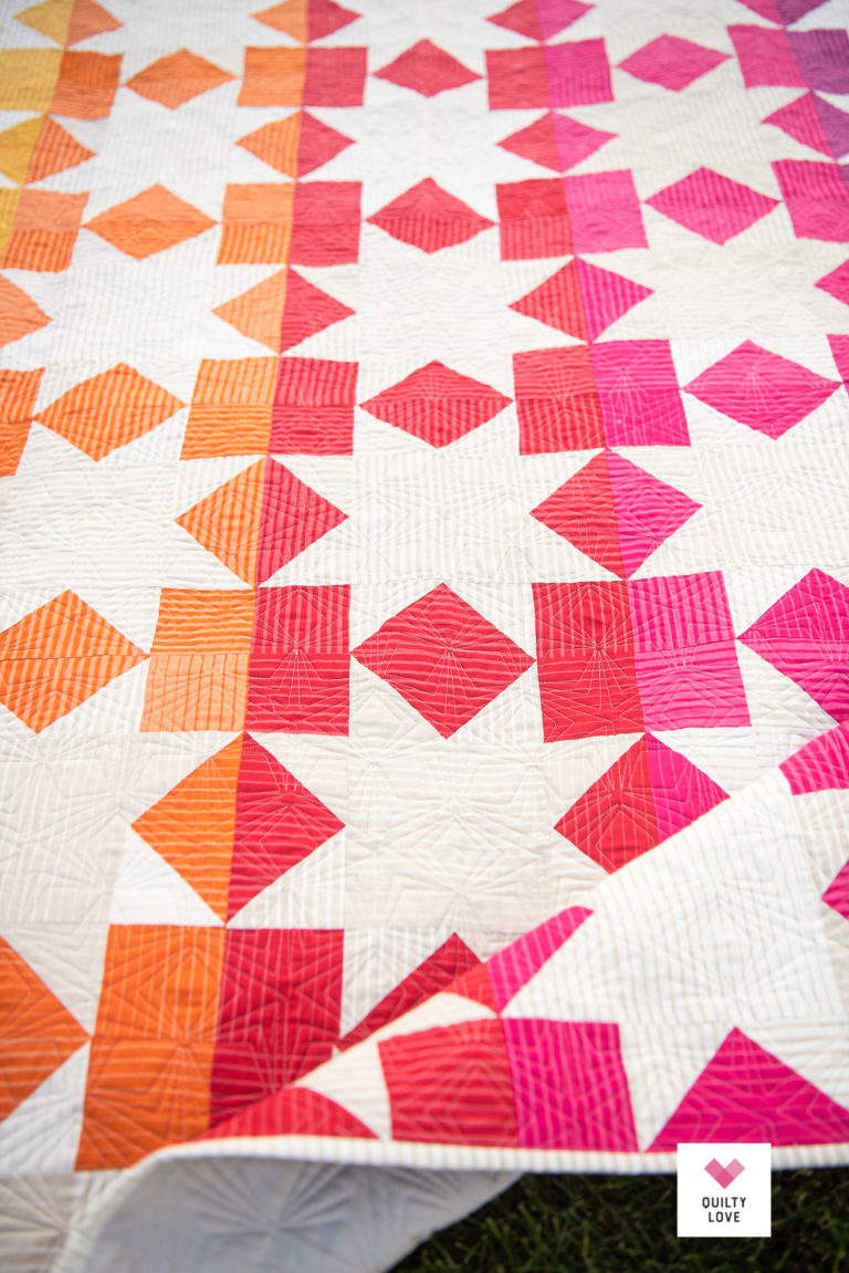 Ombre Woven Star Fall Quilt - Quilty Love