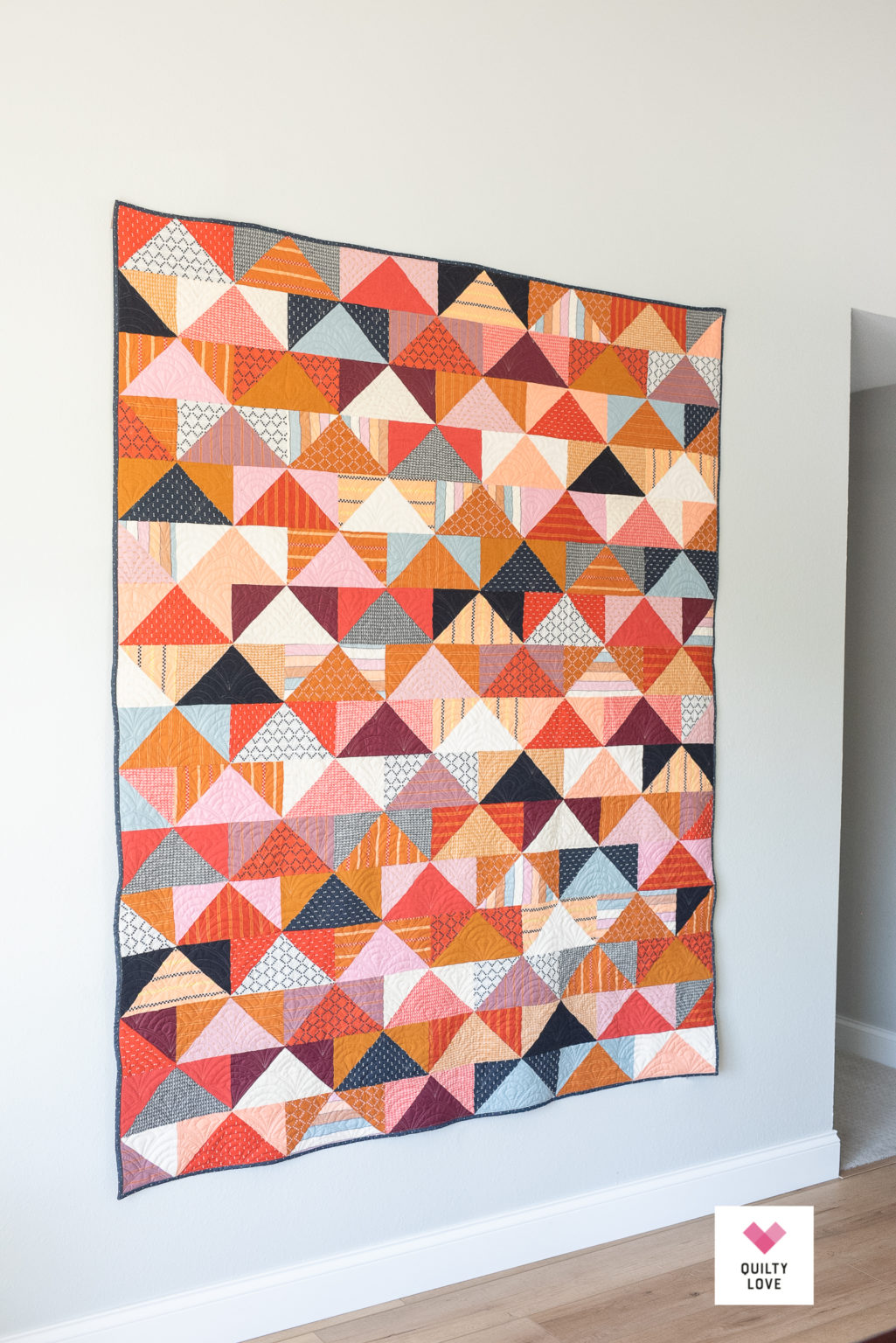 Warp and Weft Honey Lucky Log Cabins Quilt - Quilty Love