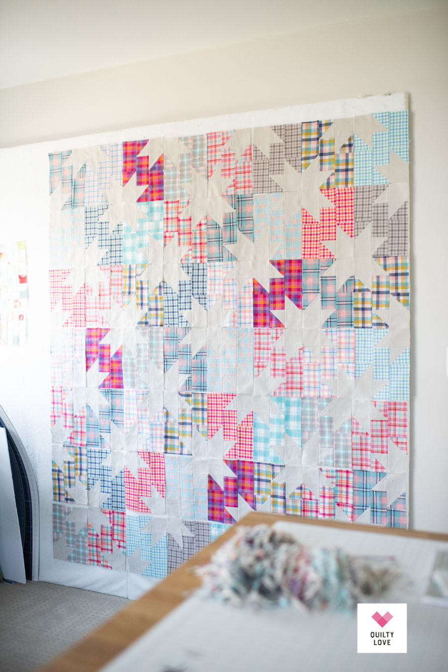 Flannel Star Pop quilt - Quilty Love