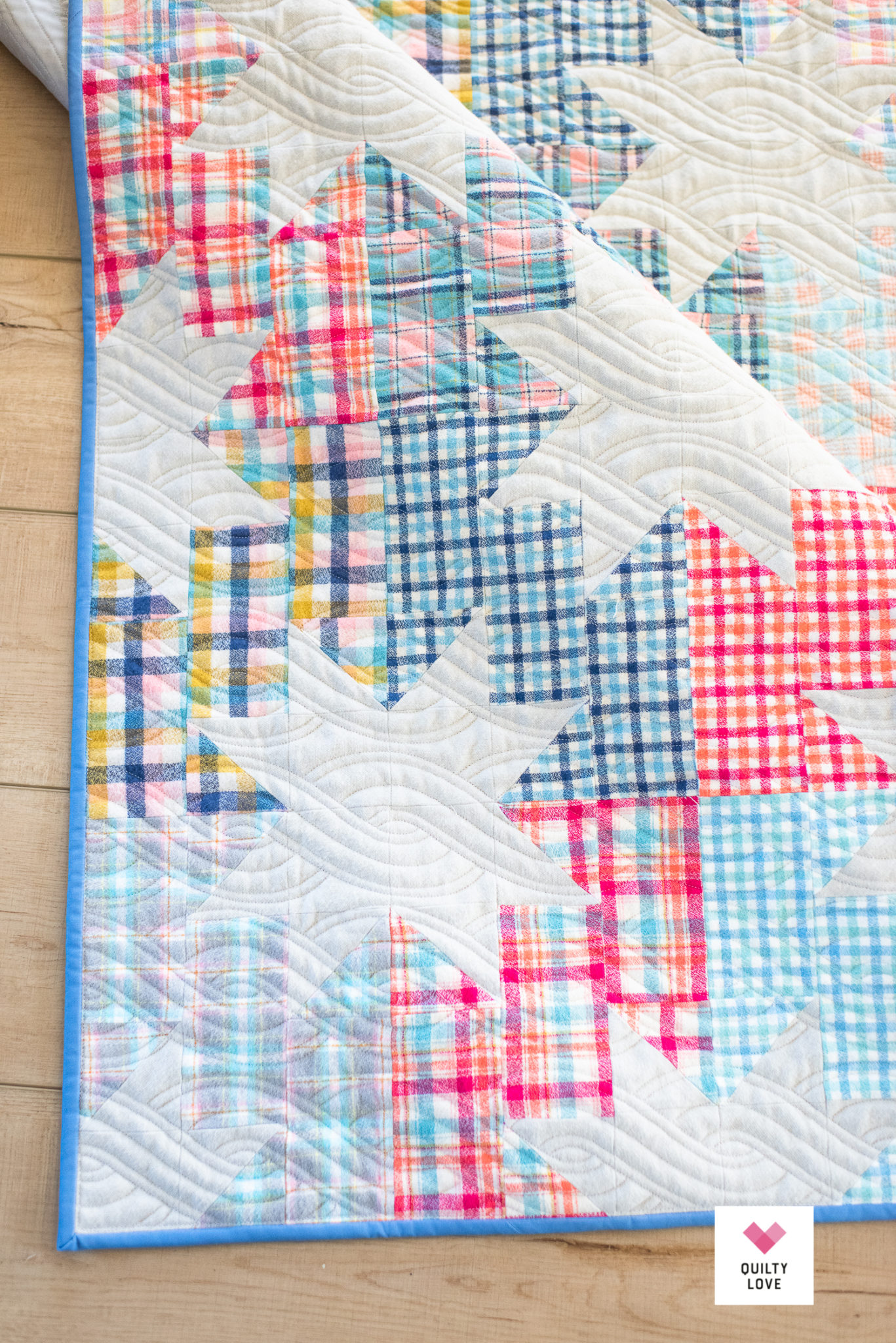 Flannel Star Pop quilt - Quilty Love