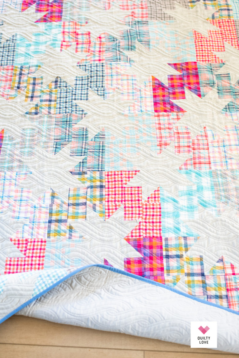 Flannel Star Pop quilt - Quilty Love