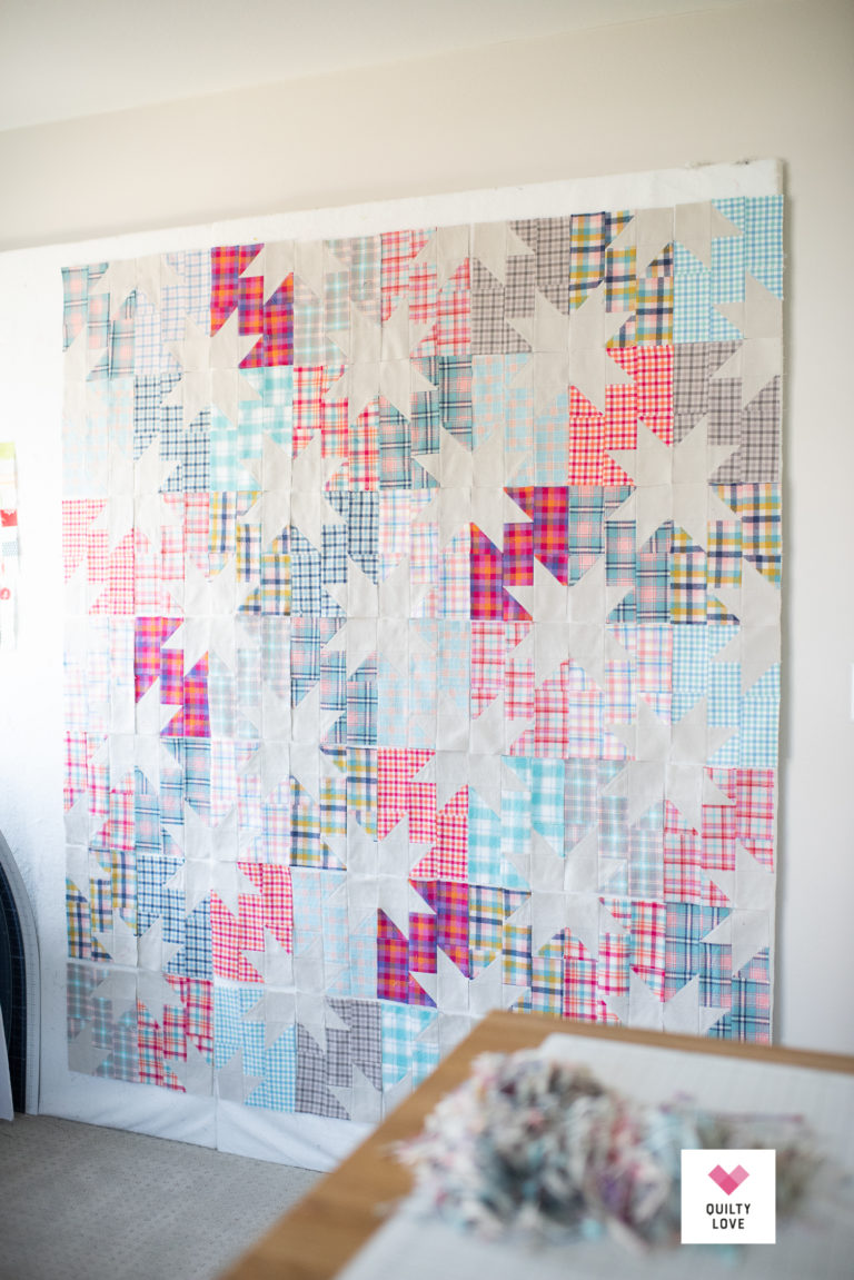 Flannel Star Pop quilt - Quilty Love