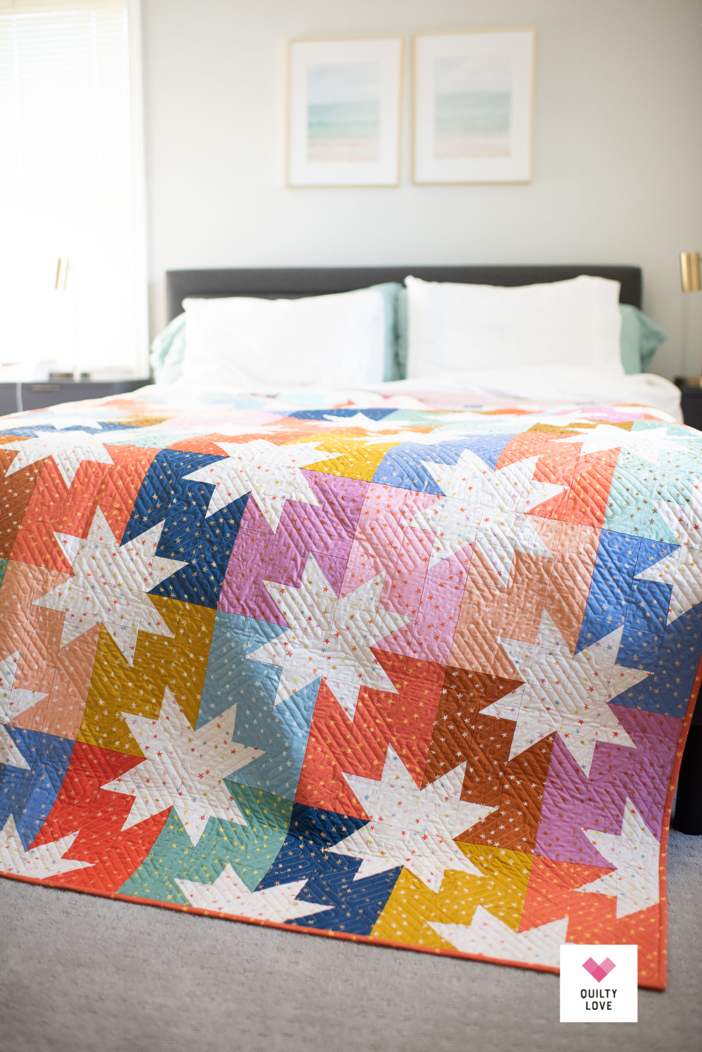 Ruby Star Society Starry Star Pop Quilt - Quilty Love