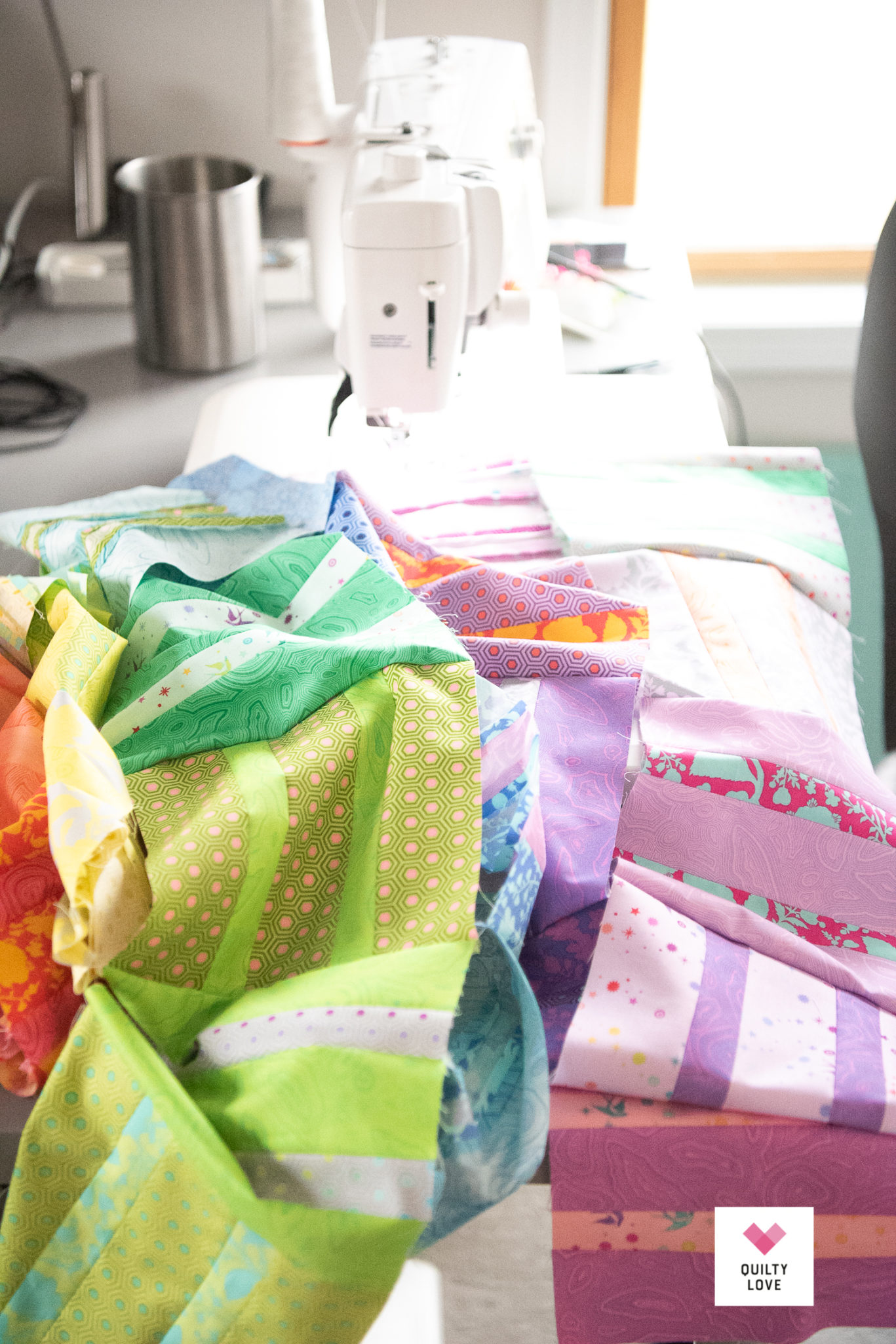 Cake Dash Quilt Pattern - A layer cake quilt pattern - Quilty Love