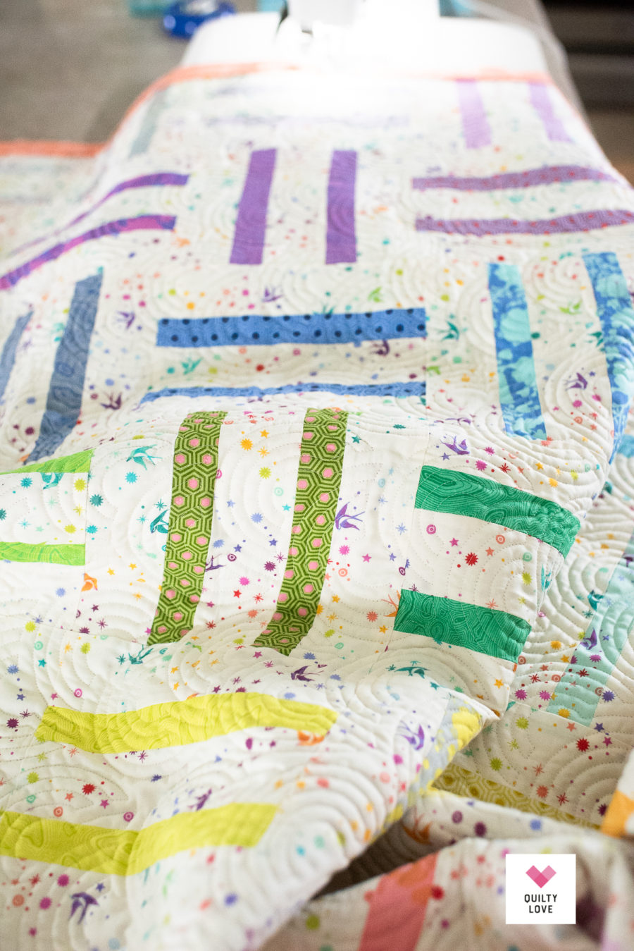 Cake Dash Quilt Pattern - A layer cake quilt pattern - Quilty Love