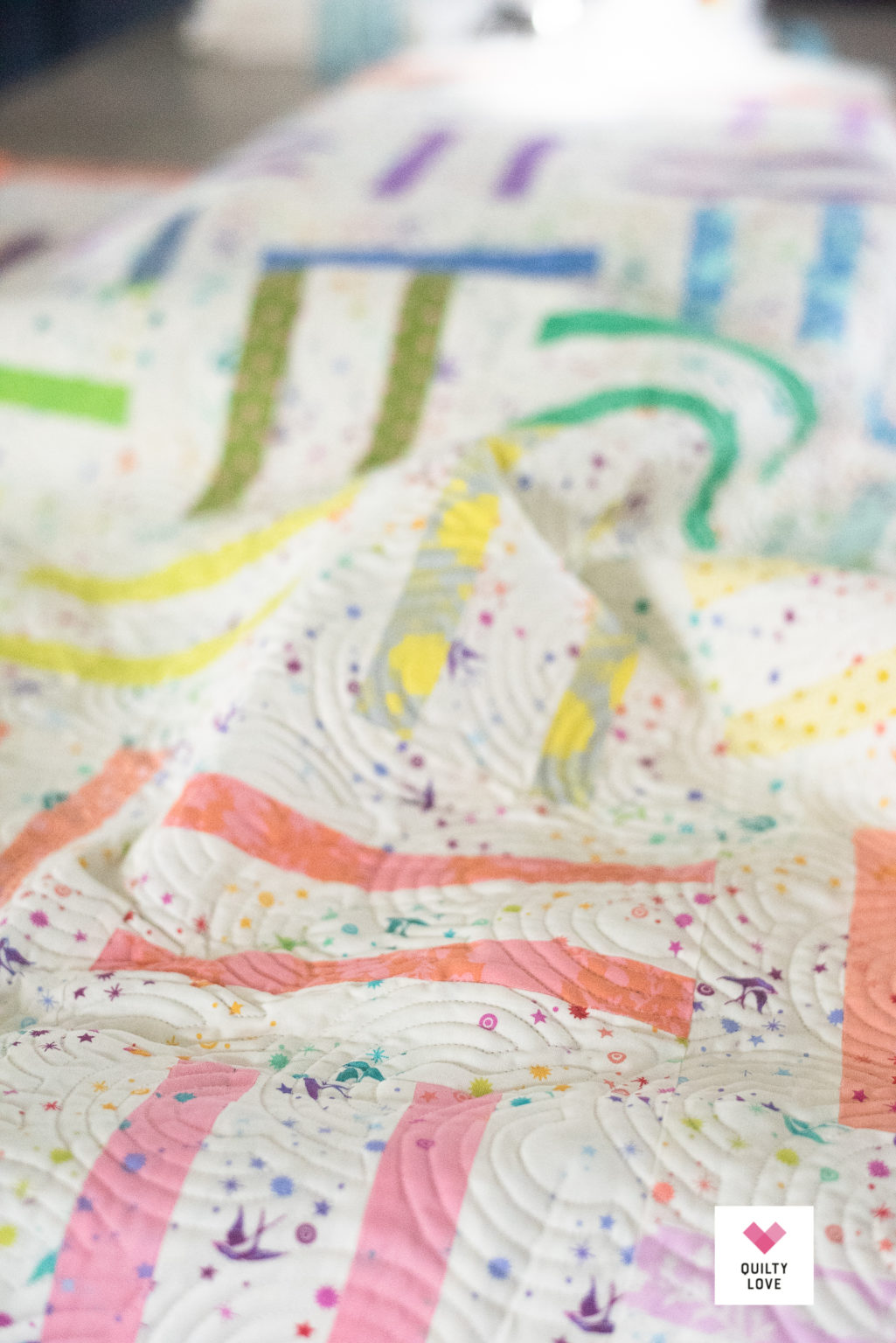 Cake Dash Quilt Pattern - A layer cake quilt pattern - Quilty Love