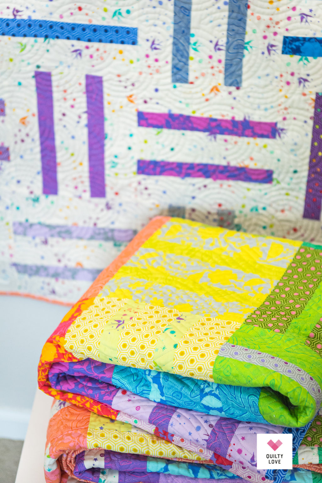 Cake Dash Quilt Pattern - A layer cake quilt pattern - Quilty Love