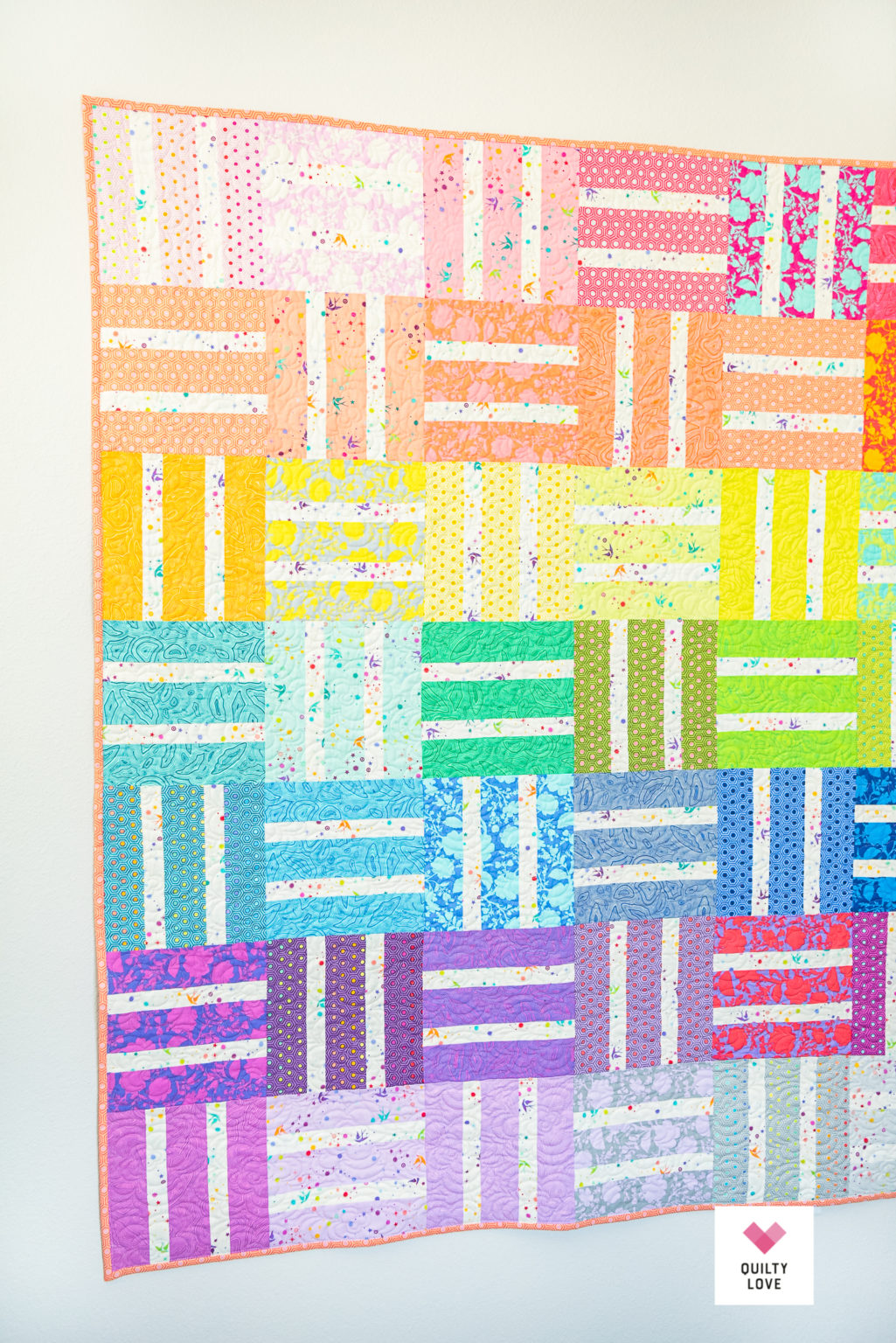 Cake Dash Quilt Pattern - A layer cake quilt pattern - Quilty Love