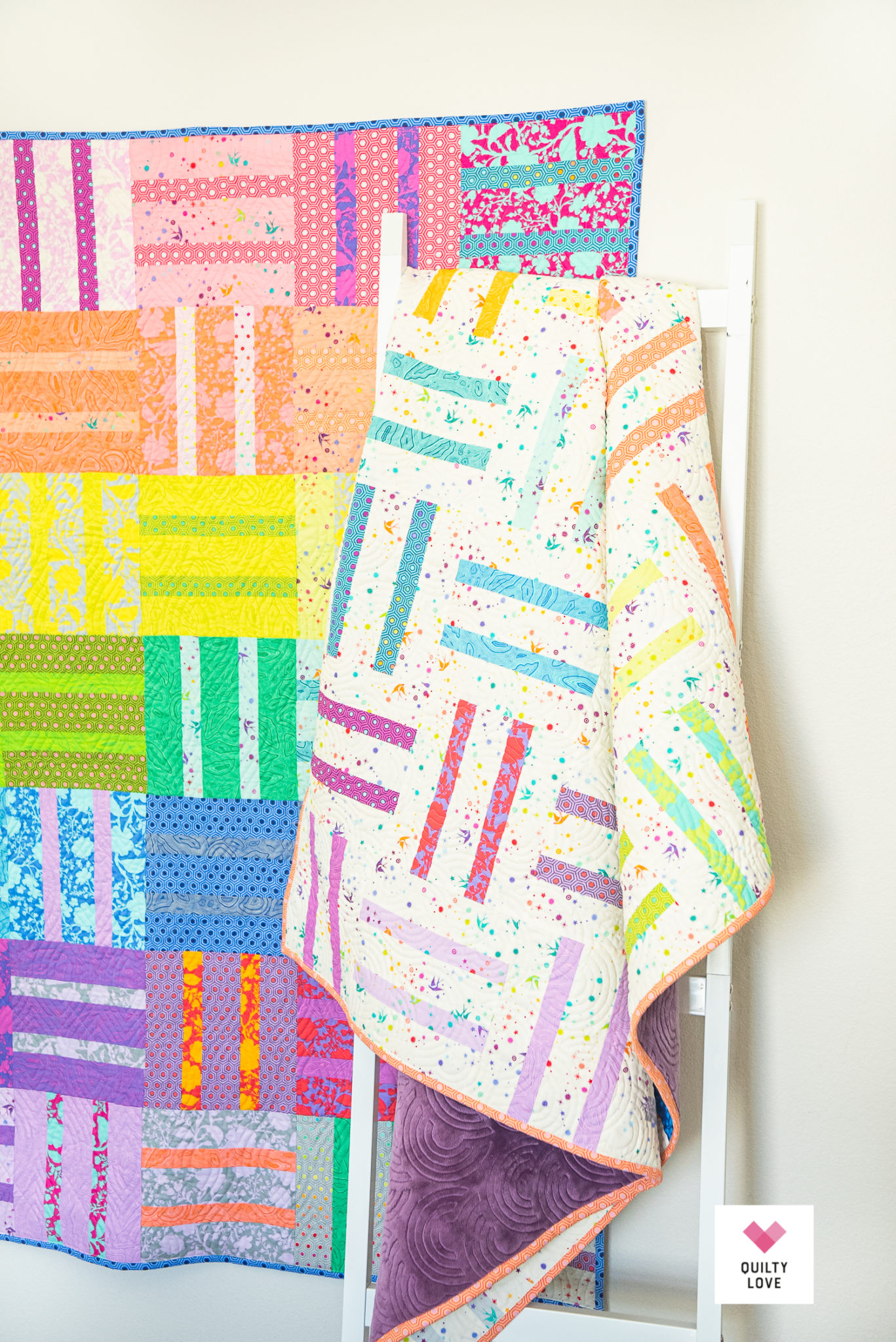 Cake Dash Quilt Pattern - A layer cake quilt pattern - Quilty Love