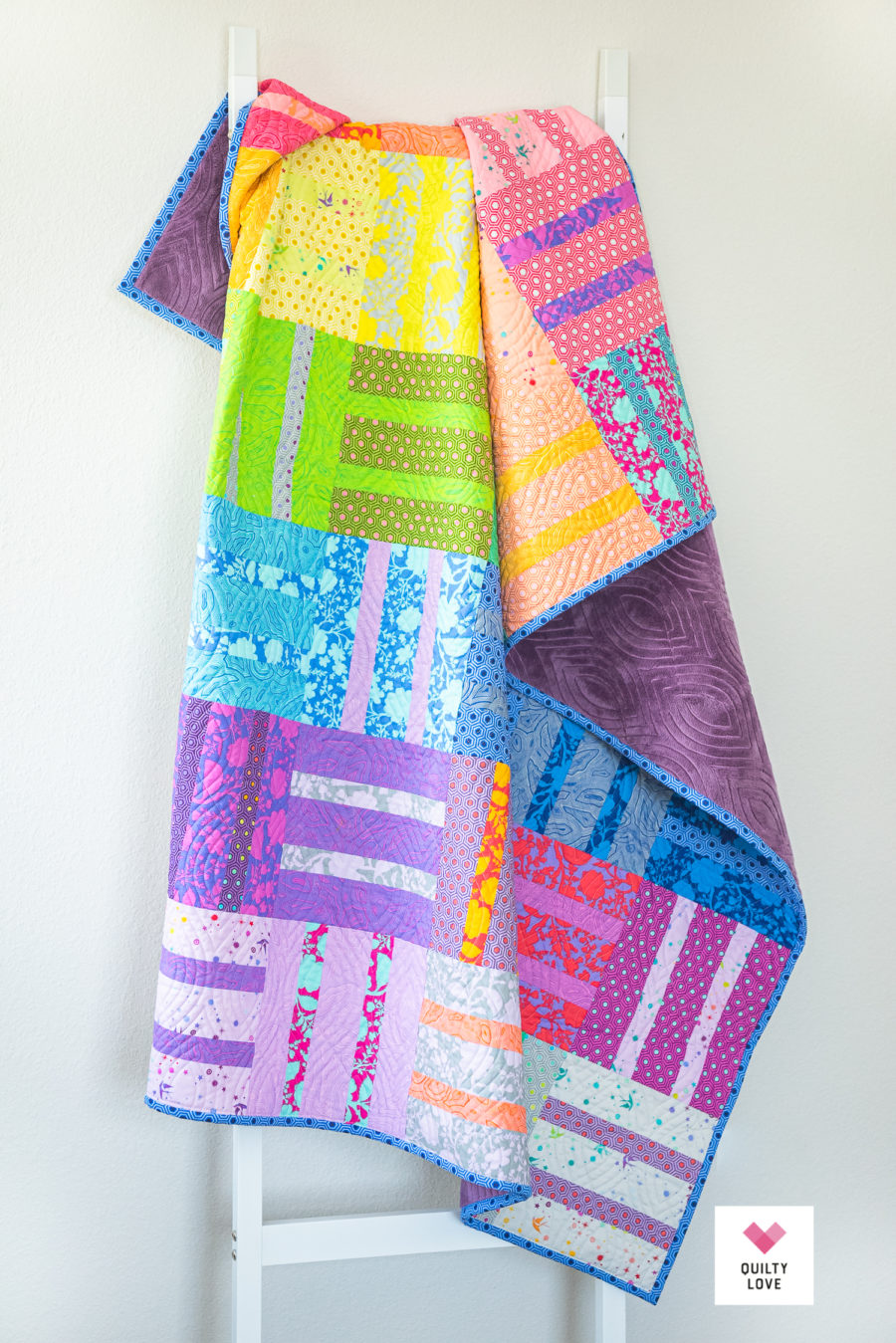 Cake Dash Quilt Pattern - A layer cake quilt pattern - Quilty Love