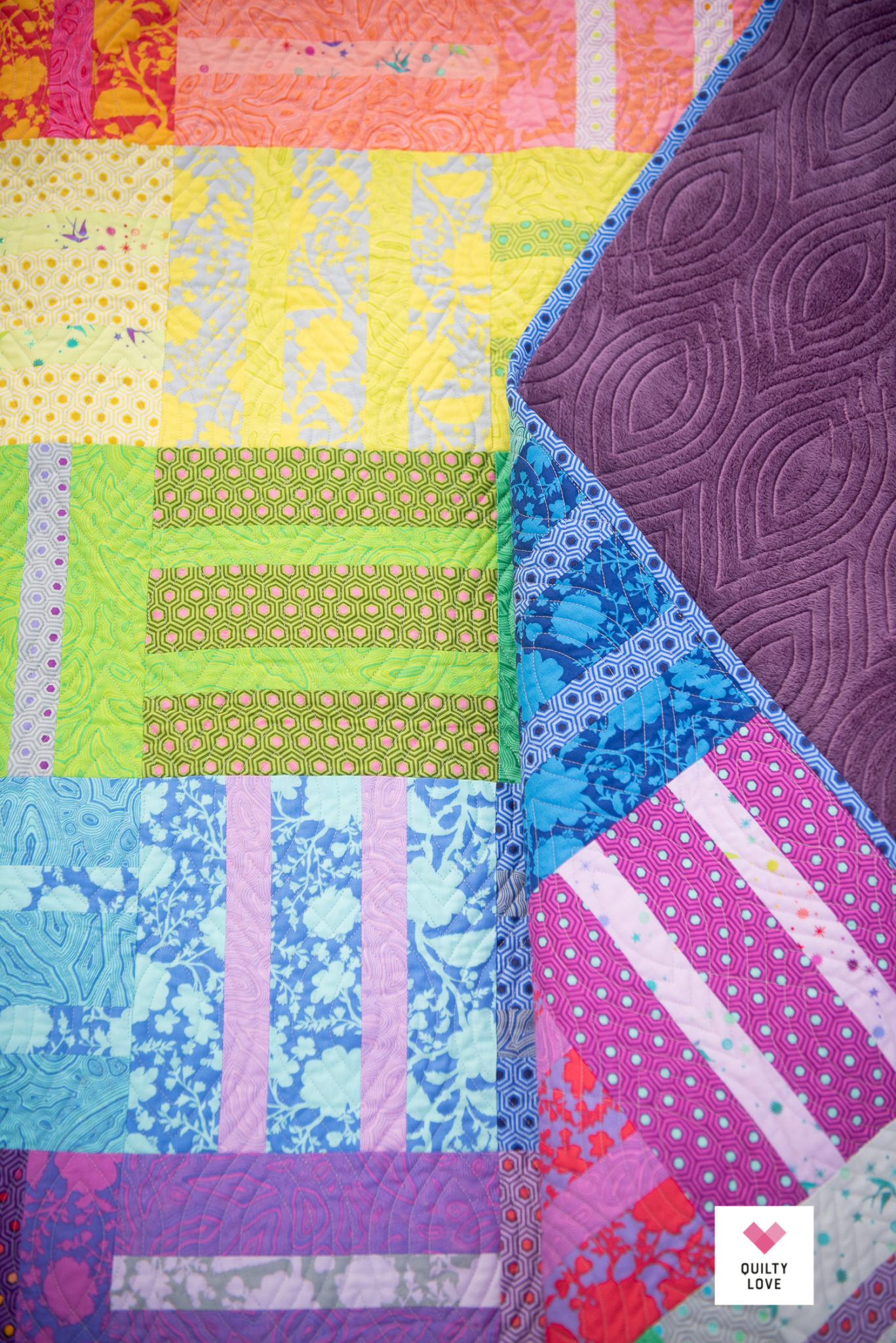 Cake Dash Quilt Pattern - A layer cake quilt pattern - Quilty Love