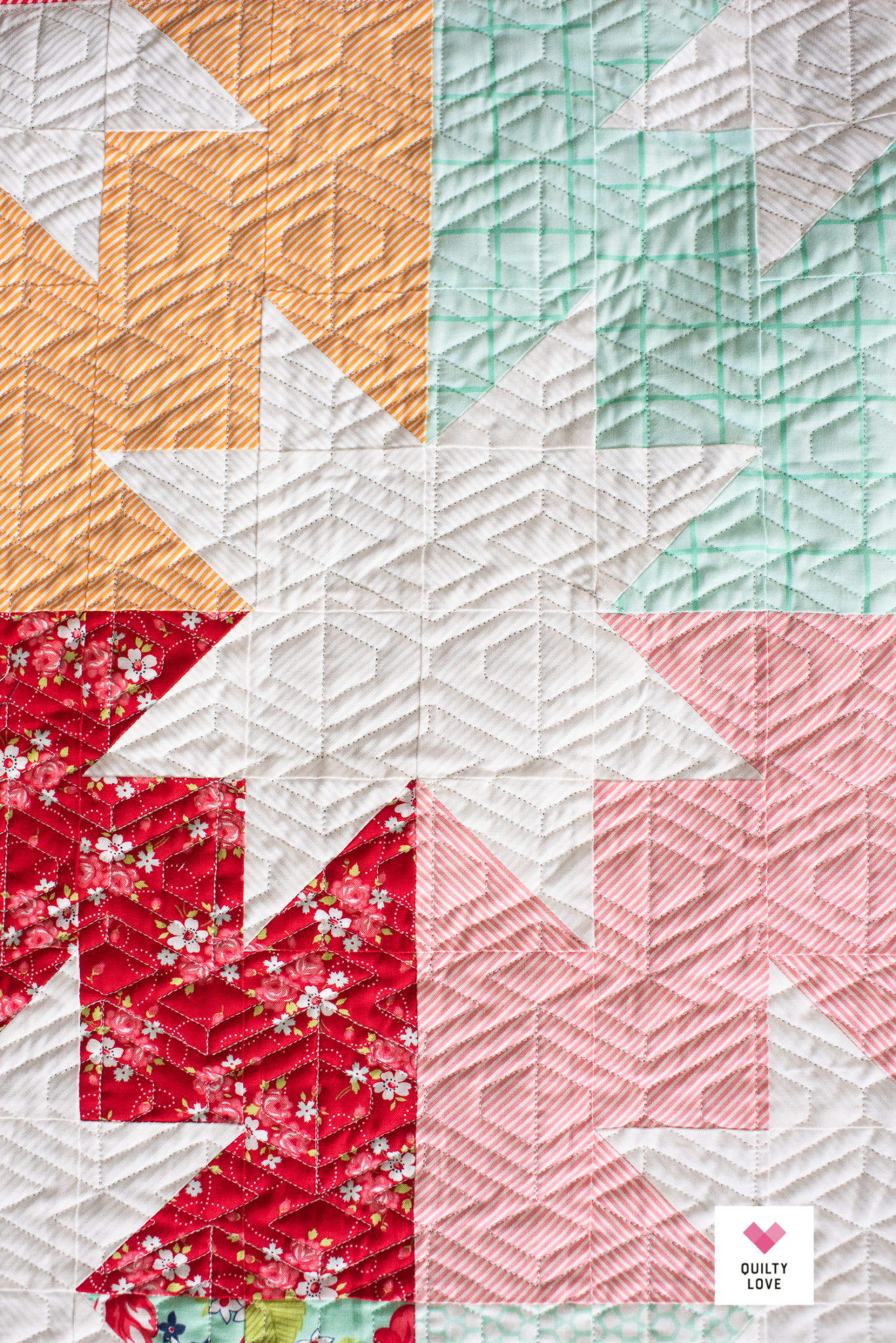 One Fine Day - Star Pop quilt - Quilty Love
