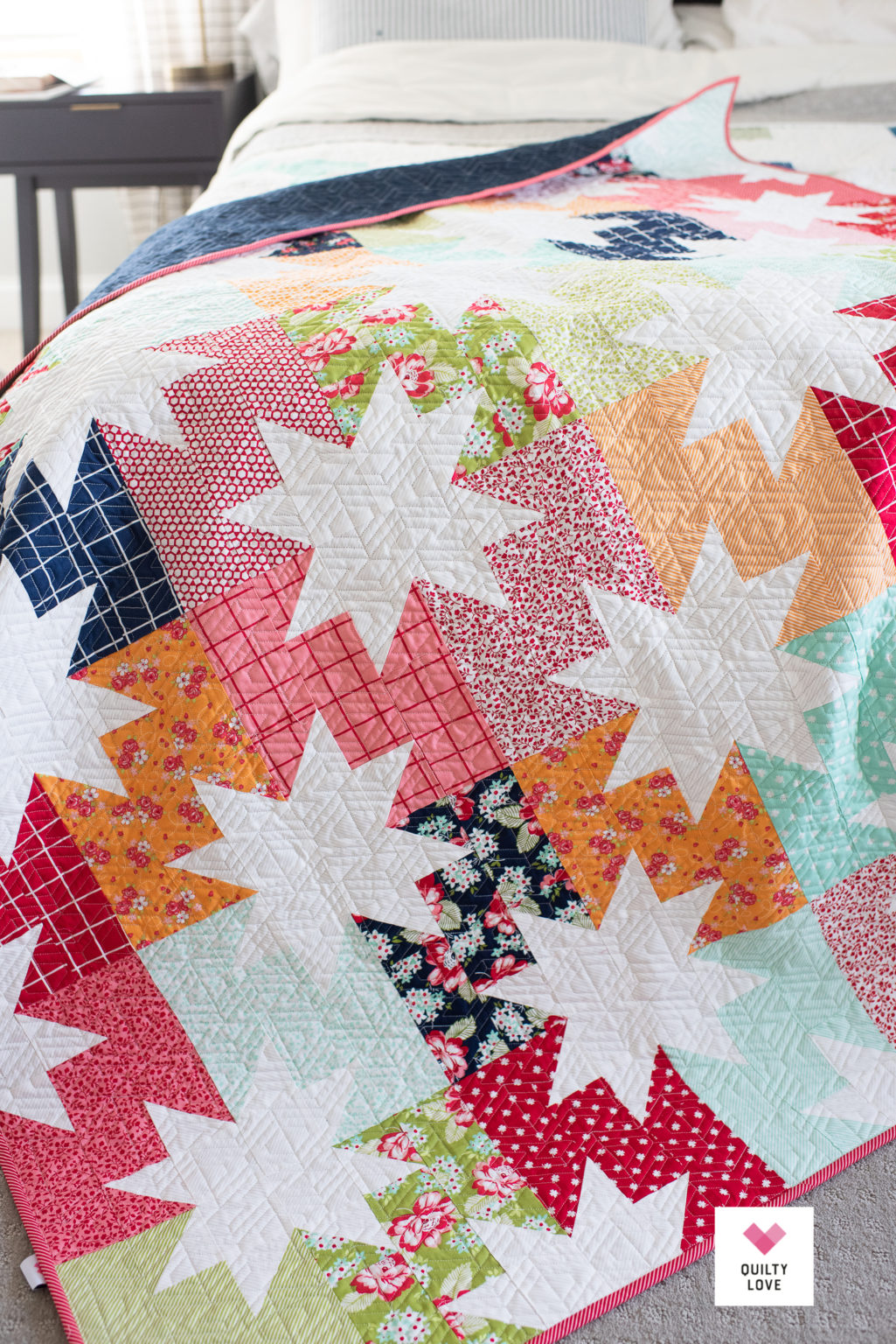 One Fine Day - Star Pop quilt - Quilty Love