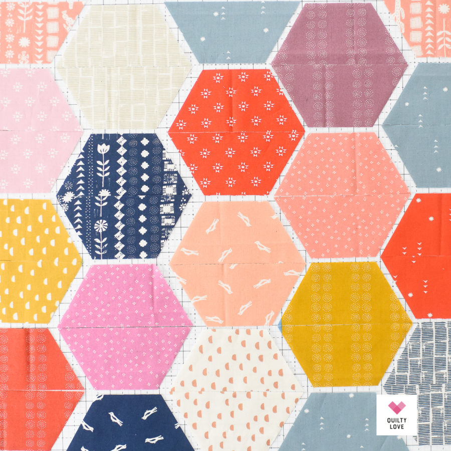 Hexie Framed Quilt - The RSS Heirloom One - Quilty Love