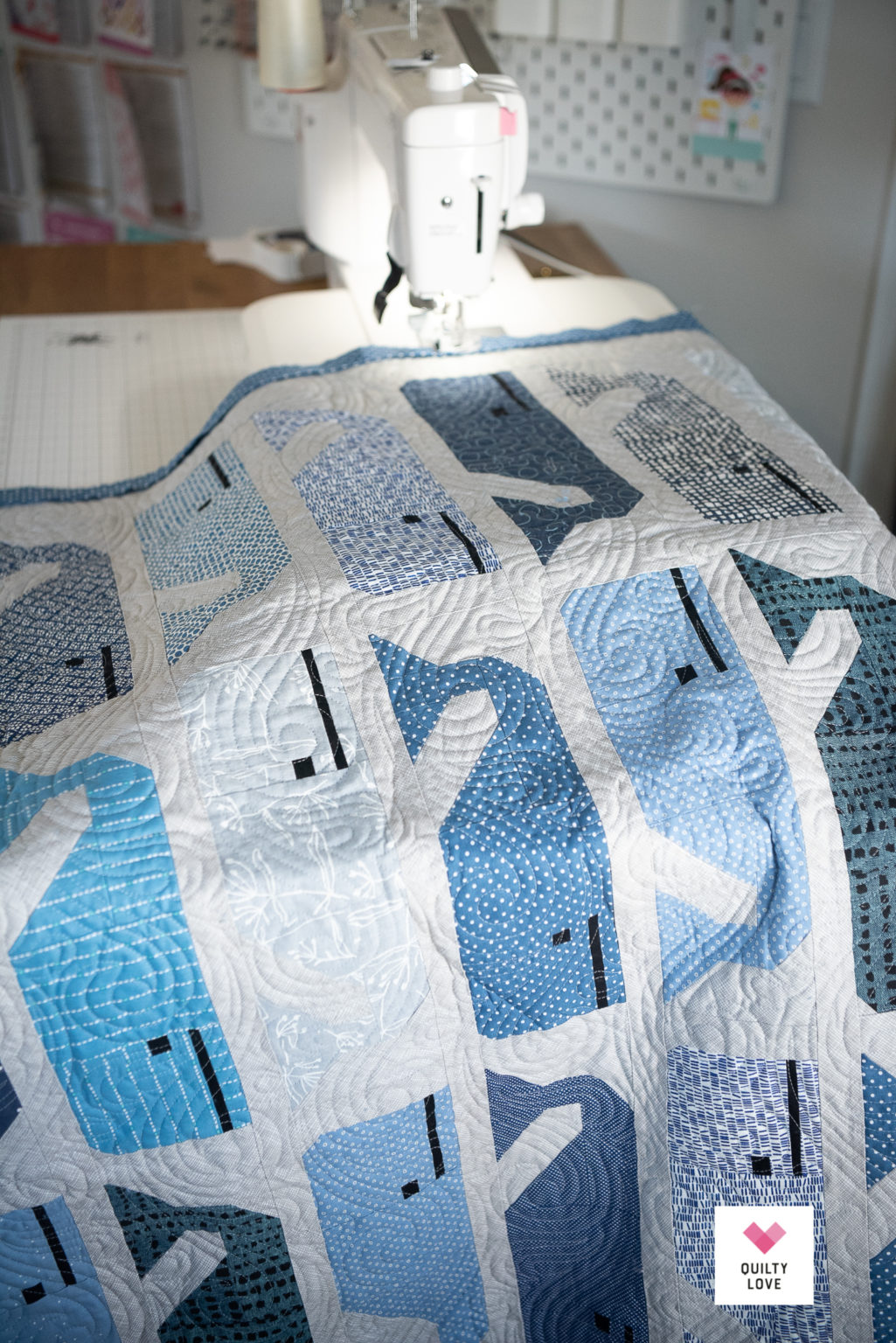 Preppy the Whale Baby Quilt - Quilty Love