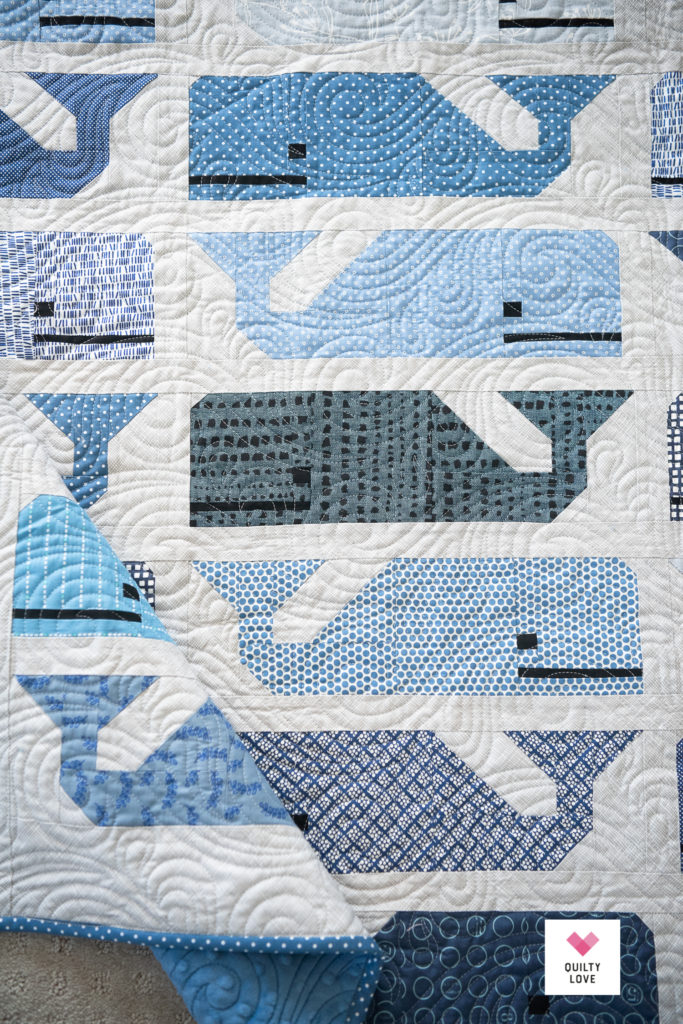 Preppy the Whale Baby Quilt - Quilty Love