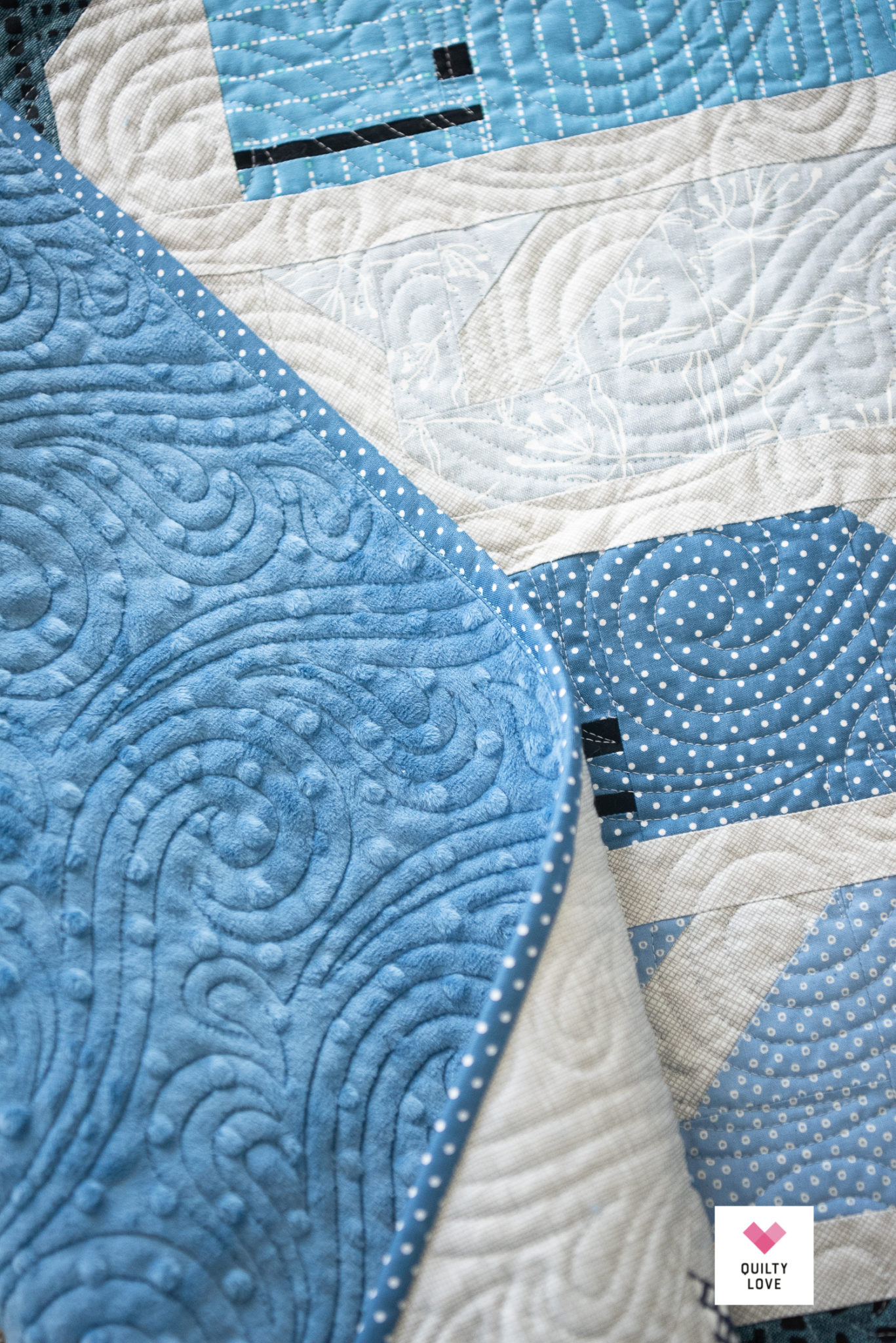 Preppy the Whale Baby Quilt - Quilty Love