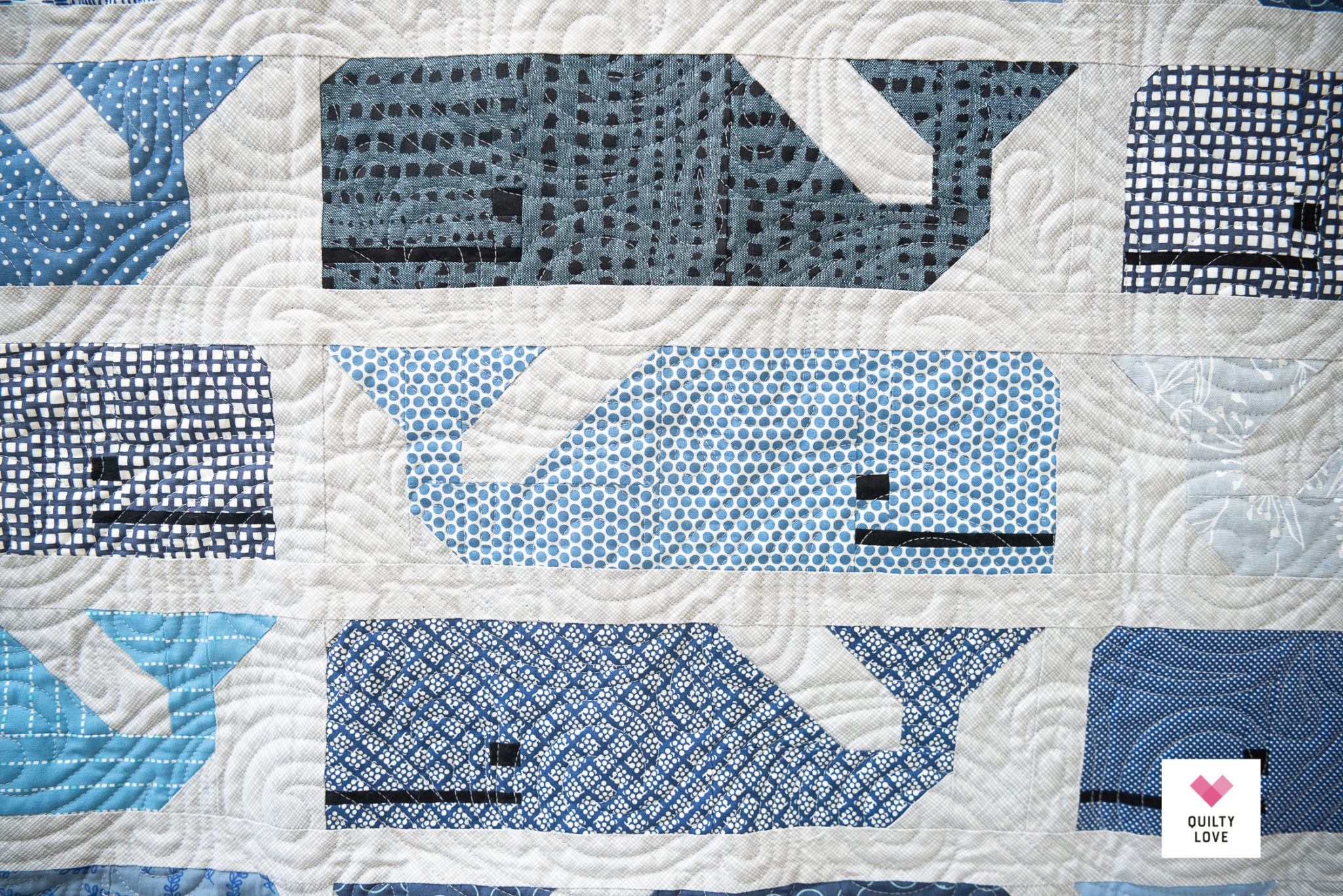 Preppy the Whale Baby Quilt - Quilty Love