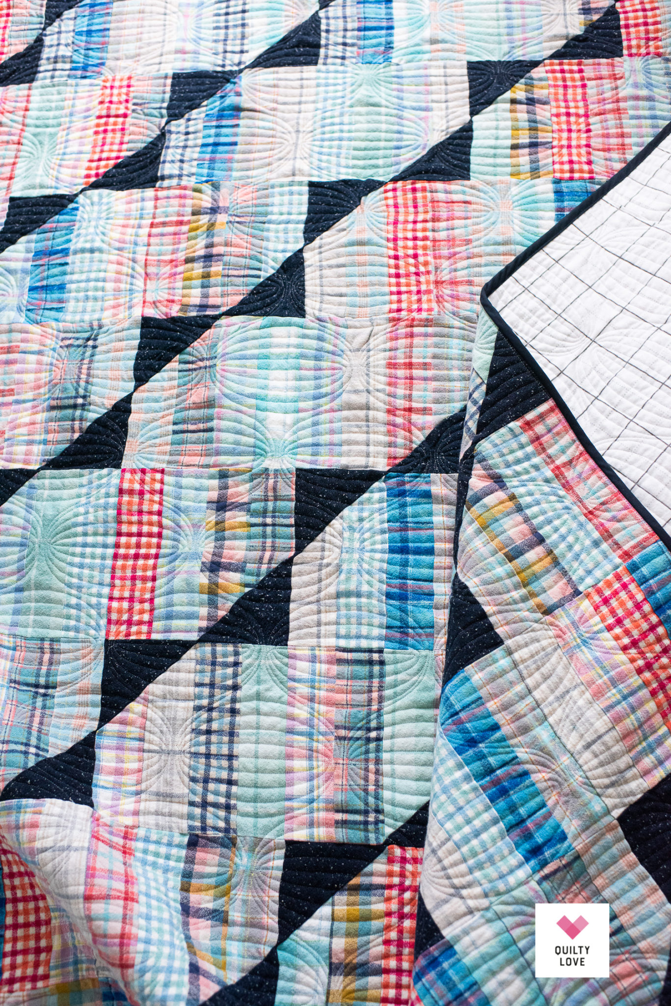 Cozy Season Happy Stripes Quilt - Quilty Love