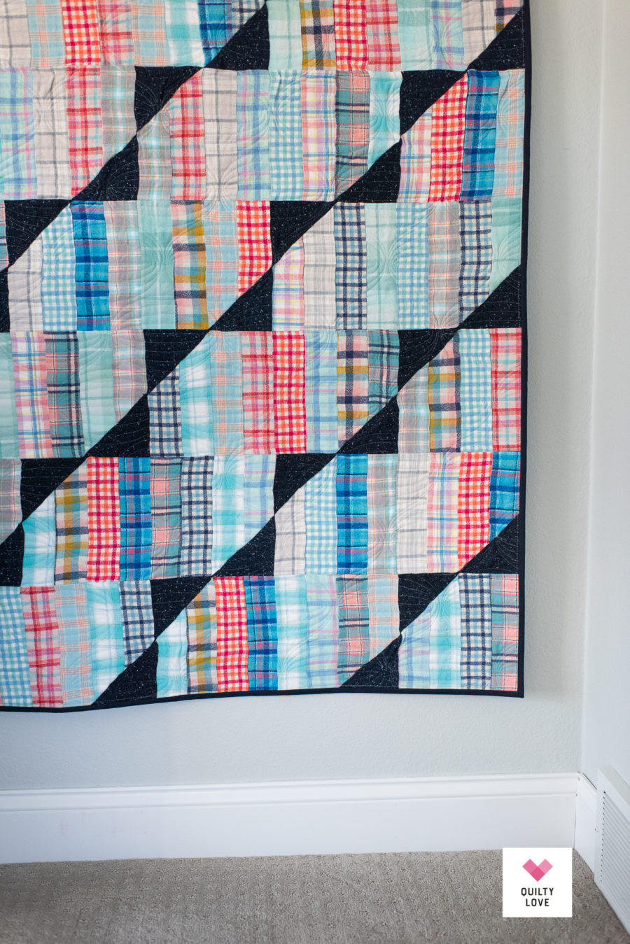 Cozy Season Happy Stripes Quilt - Quilty Love