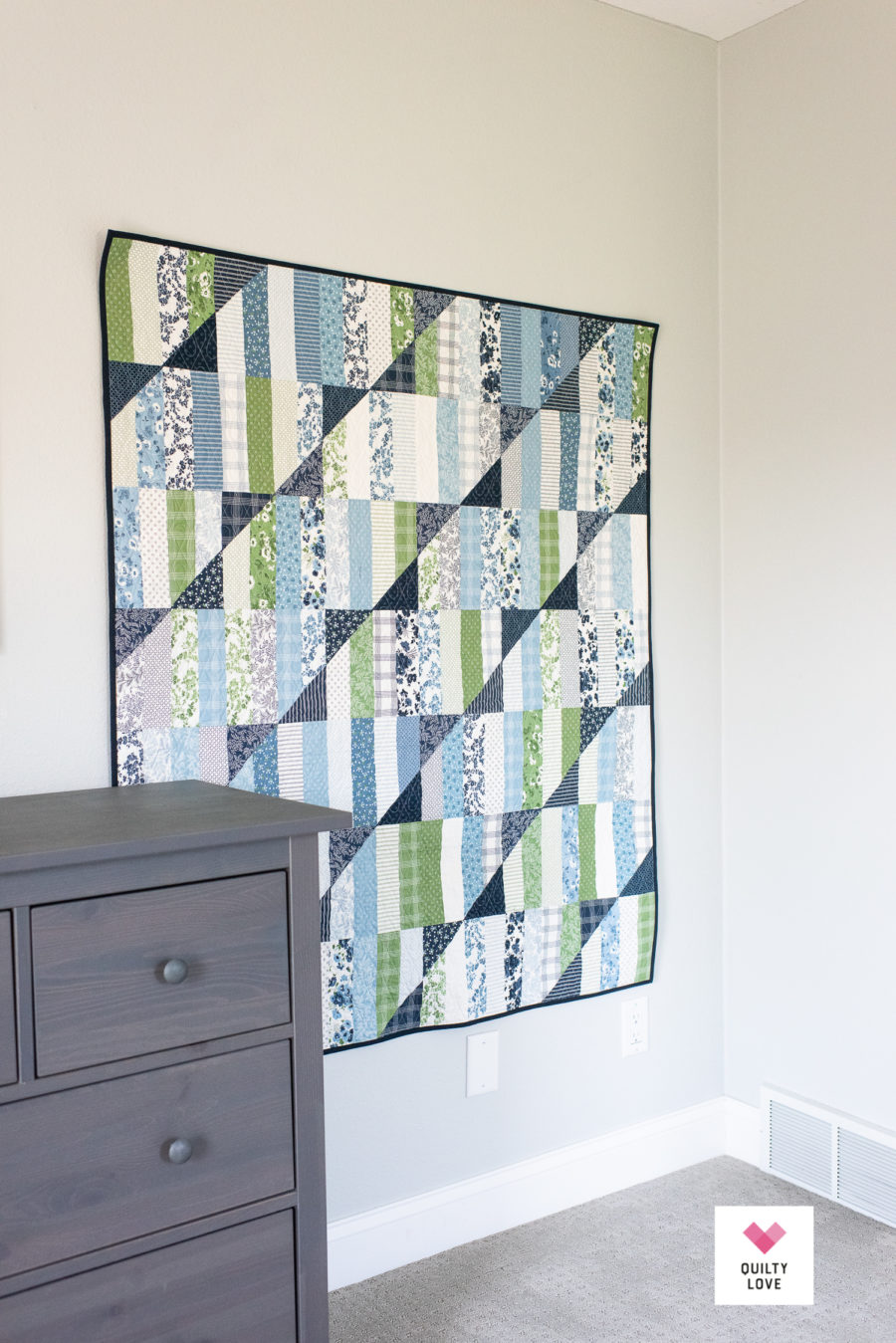 Stripe Quilt Quilty Love Happy Stripes Quilt Pattern - Fat Quarter ...