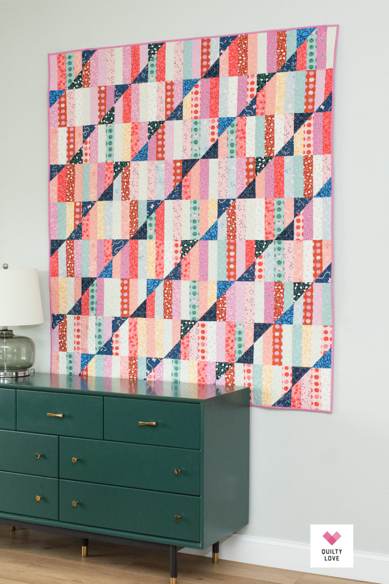 Tomato Tomahto Happy Stripes Quilt - Quilty Love