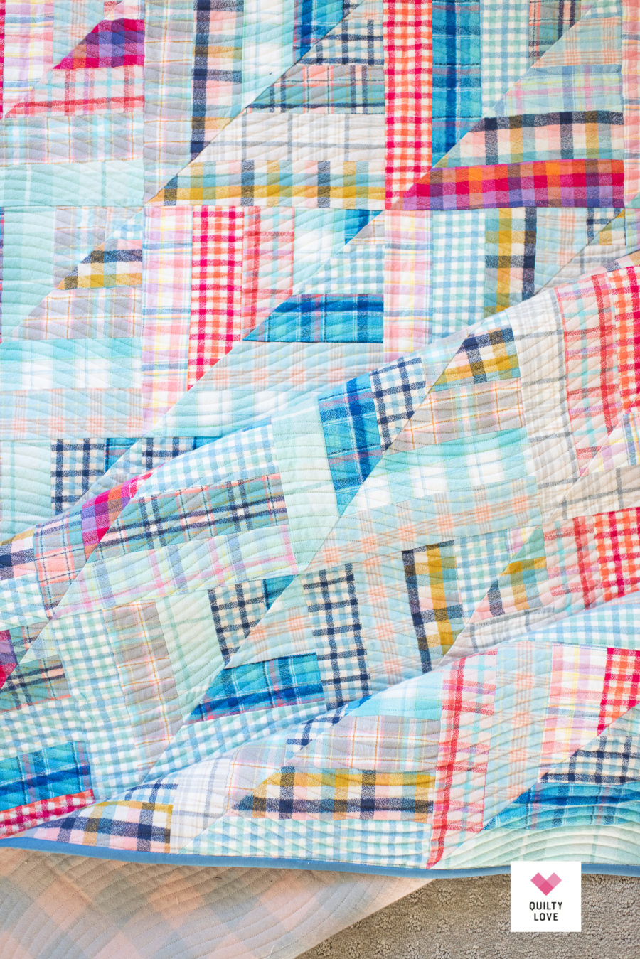 Cozy Season Lucky Log Cabins Quilt - Quilty Love