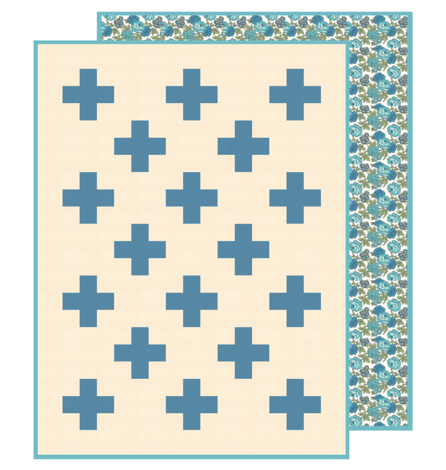 Free Simple Plus Quilt Pattern - PDF download - Quilty Love
