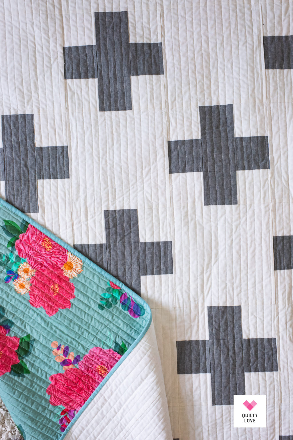 Free Simple Plus Quilt Pattern - PDF download - Quilty Love