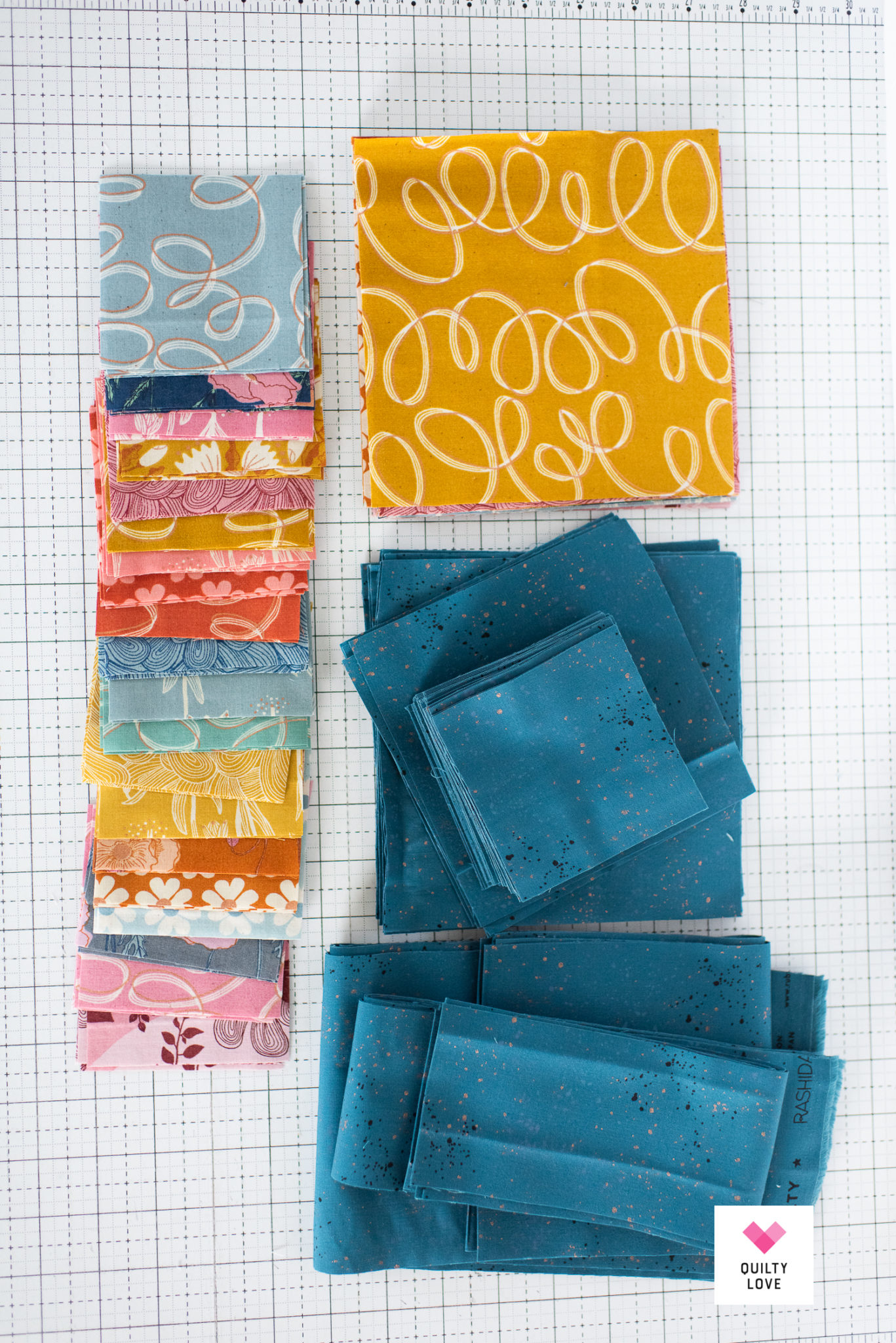 Scrappy Arrows Quilt Pattern - Unruly Nature Fabric - Quilty Love