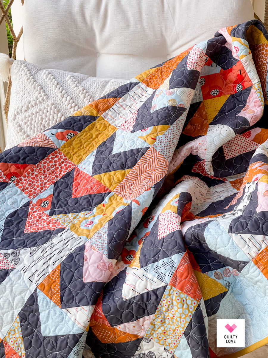 Zen Chic Lazy Afternoon Scrappy Arrows quilt - Quilty Love