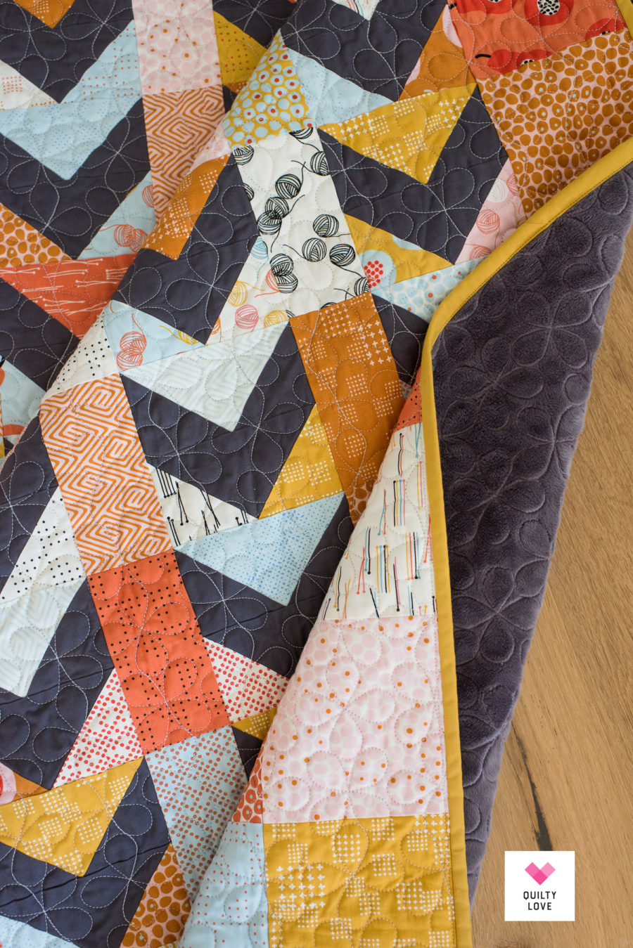 Zen Chic Lazy Afternoon Scrappy Arrows quilt - Quilty Love