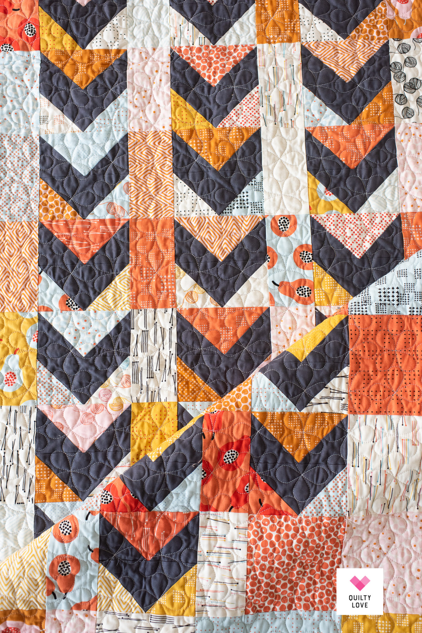 Zen Chic Lazy Afternoon Scrappy Arrows quilt - Quilty Love