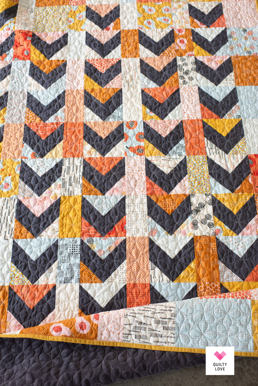 Zen Chic Lazy Afternoon Scrappy Arrows quilt - Quilty Love