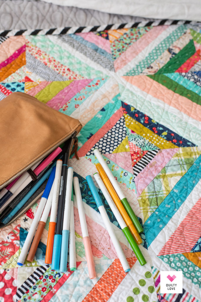 The scrappy and happy String Quilt - Quilty Love