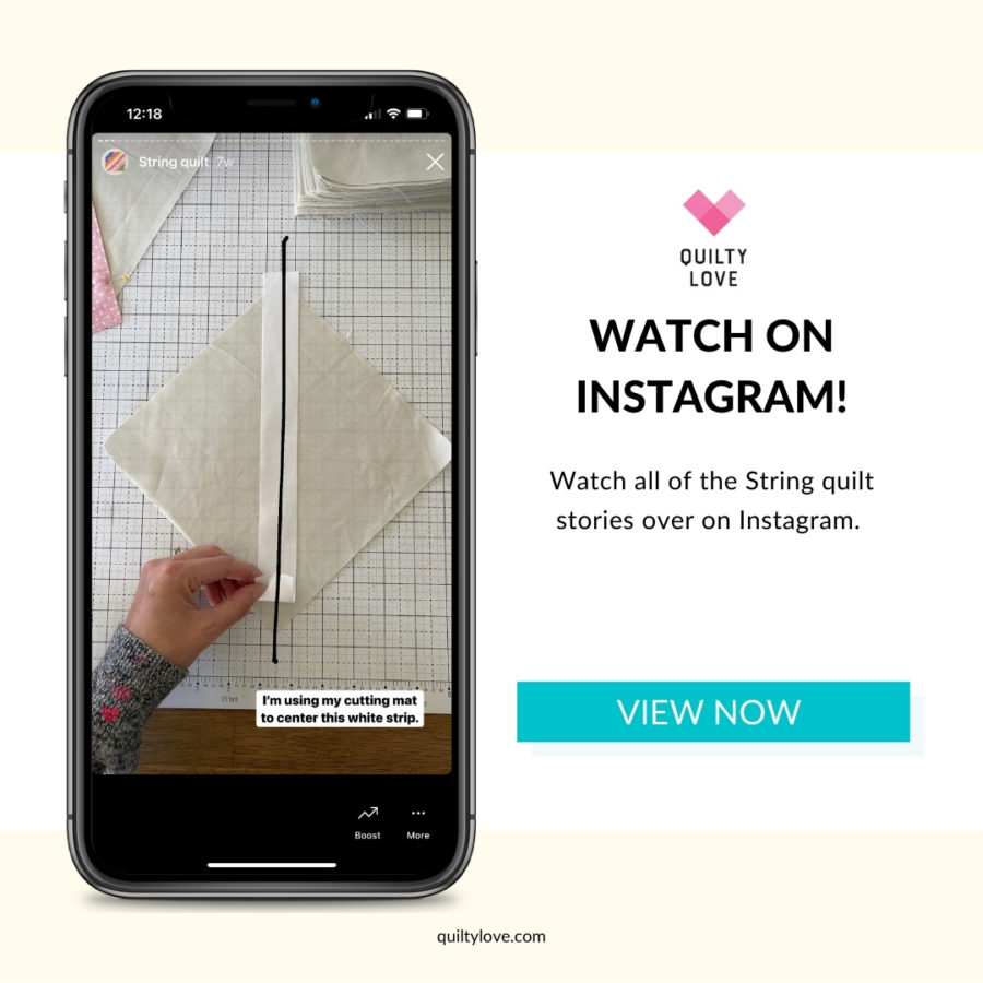 The scrappy and happy String Quilt - Quilty Love