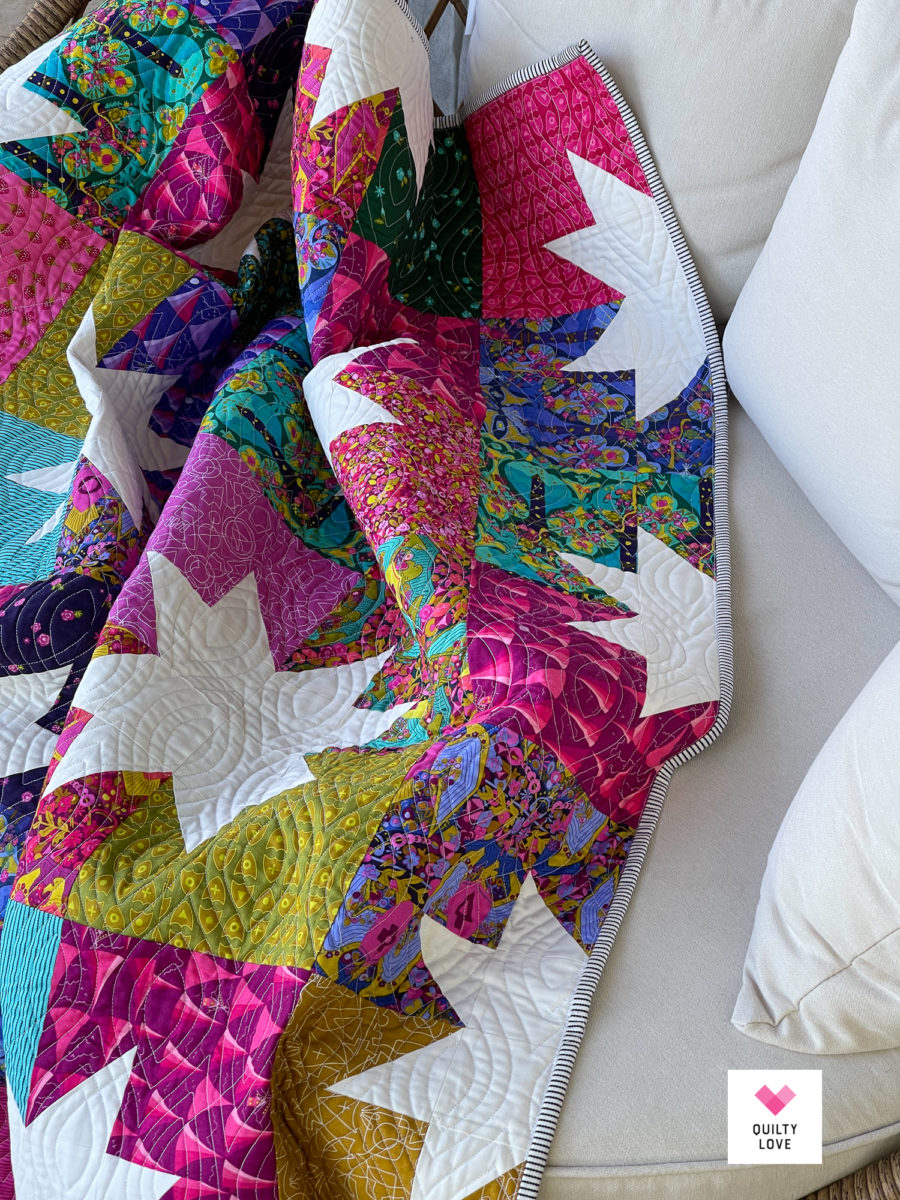 The Alison Glass Star Pop II quilt - Quilty Love