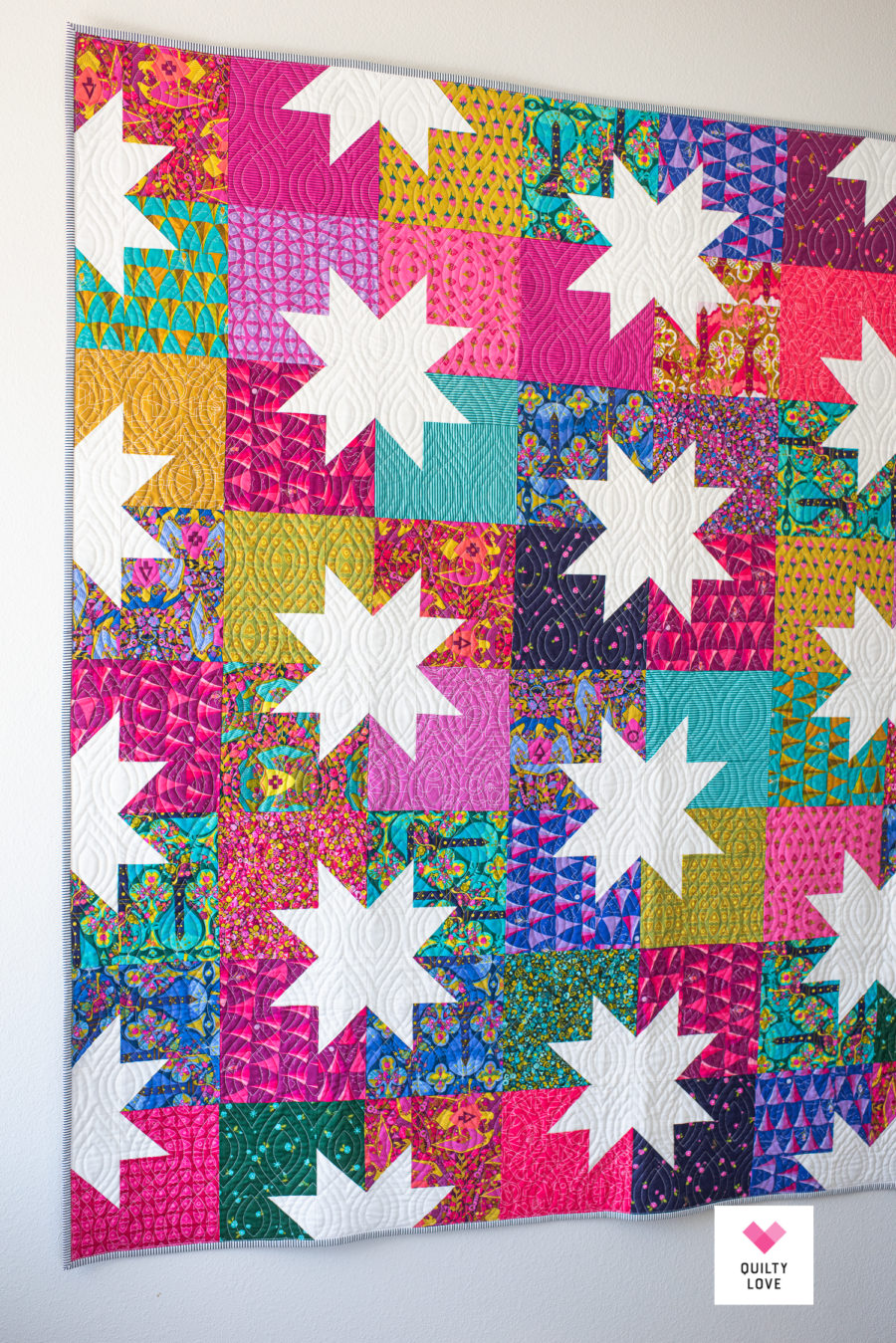 The Alison Glass Star Pop II quilt - Quilty Love