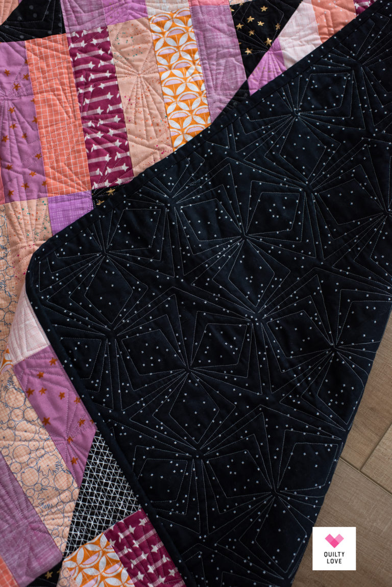 Stash Buster Happy Stripes quilt - Quilty Love