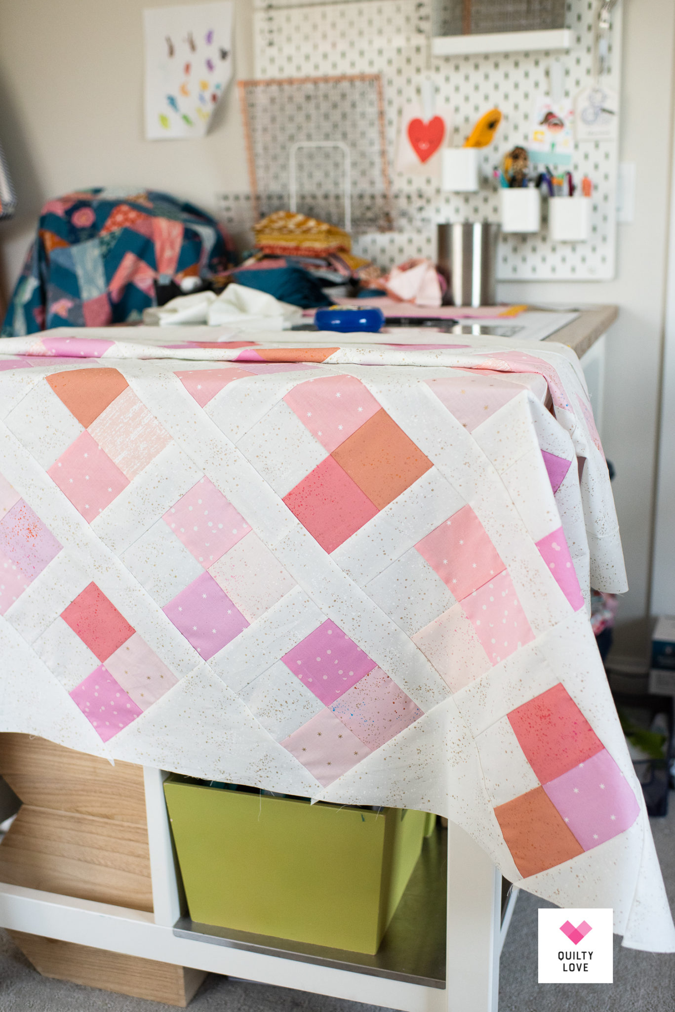 Ruby Star Society Quilty Hearts quilt - Quilty Love