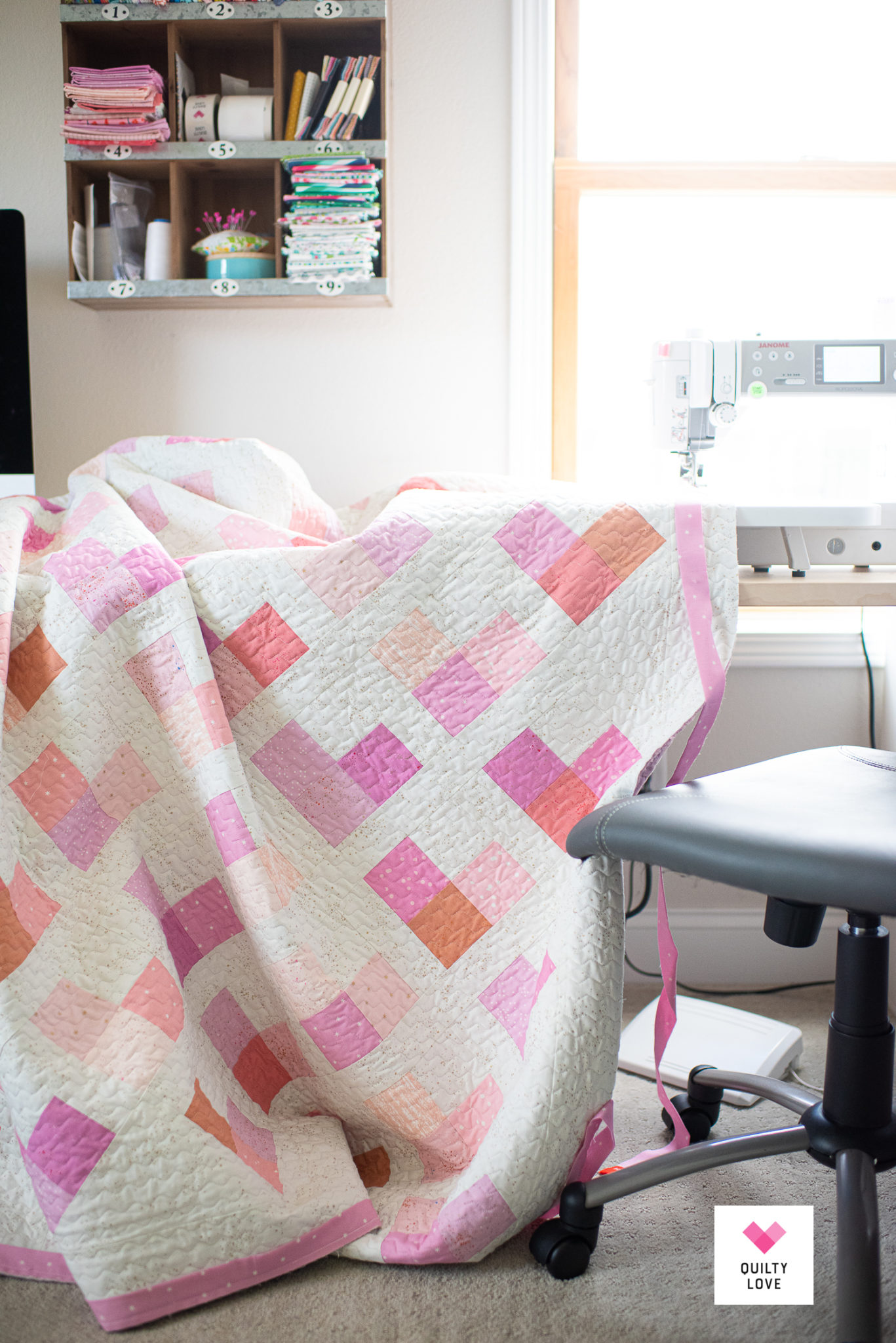 Ruby Star Society Quilty Hearts quilt - Quilty Love