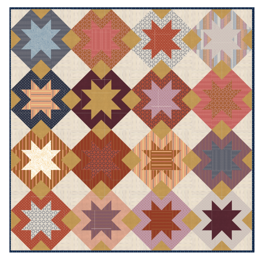 Warp and Weft North Star Quilt - Quilty Love