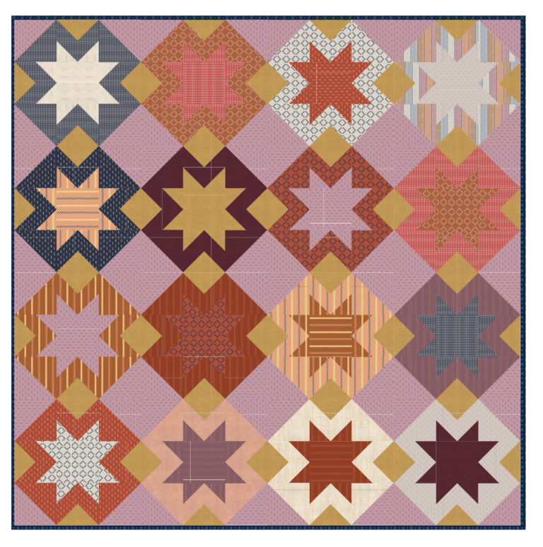 Warp and Weft North Star Quilt - Quilty Love