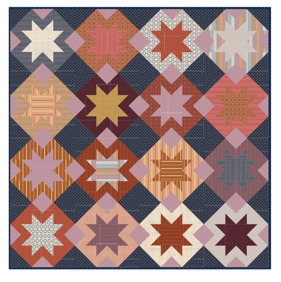 Warp and Weft North Star Quilt - Quilty Love